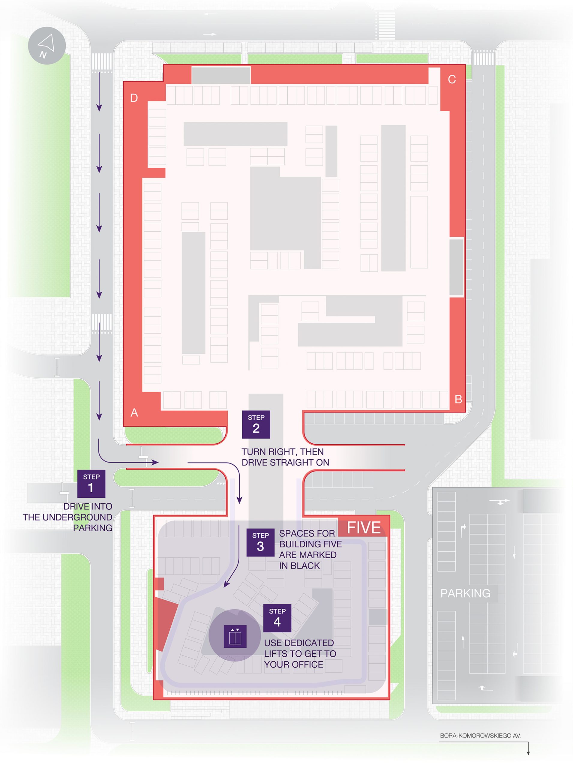 By car – QUATTRO BUSINESS PARK